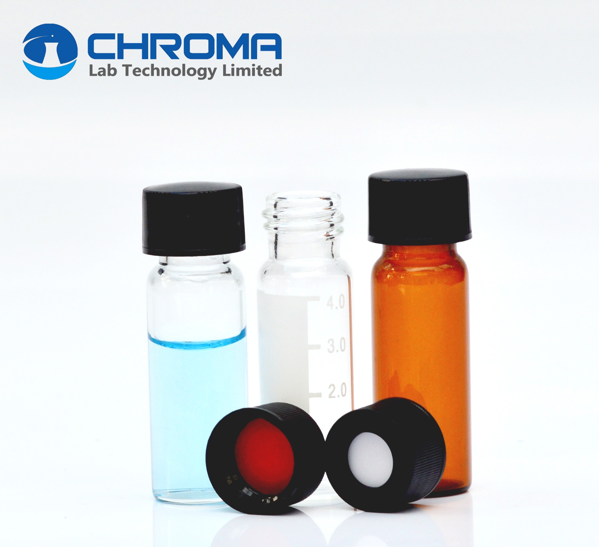 Viales de laboratorio de 4ml para viales de tornillo Autosampler